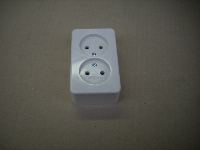 Opbouw WCD 2-voudig zonder randaarde wit (Berker) | Verkeerd Geleverd